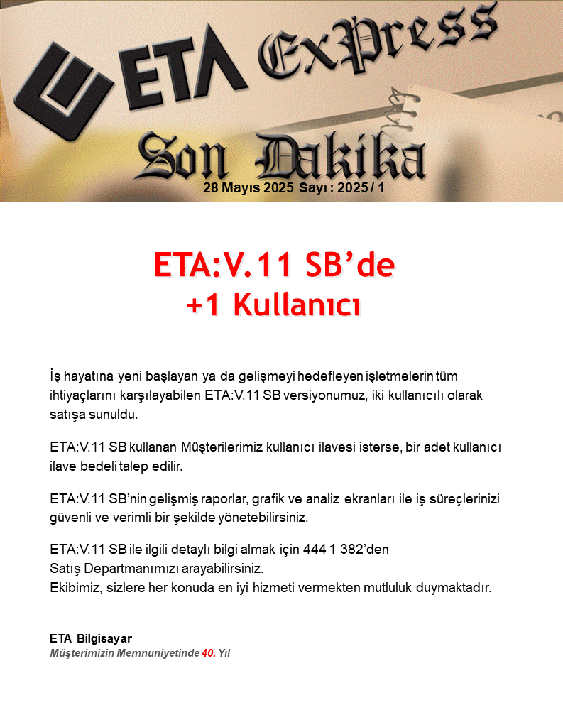 ETA Bilgisayar - Ticari Muhasebe Programları ve Yazılım Çözümleri